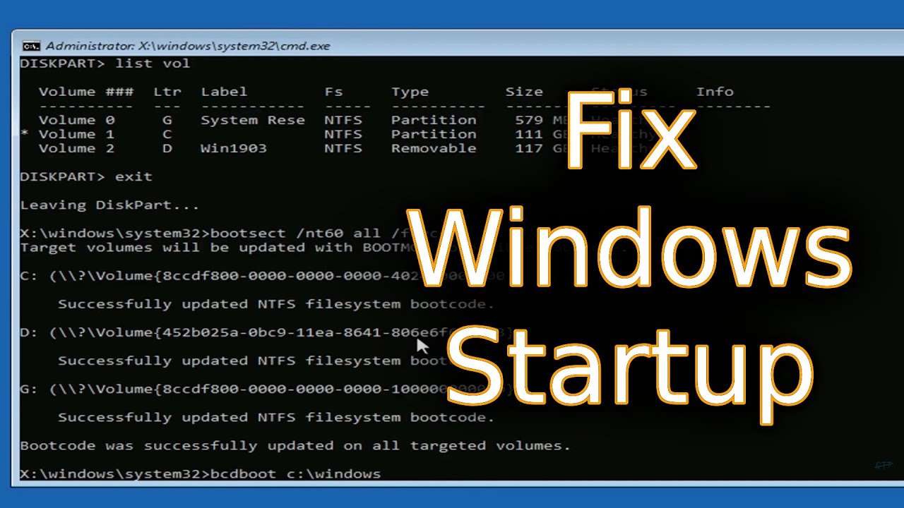 How to Fix Startup Repair in Windows 10 | System Reserved