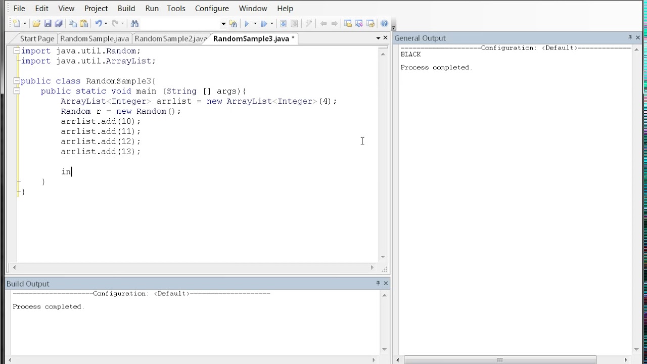 Random Class - part 3   [ArrayList]