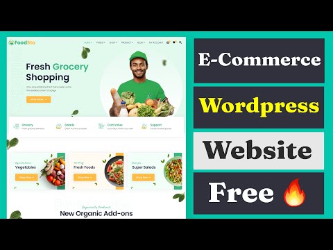 Make A Grocery Website in WordPress for FREE - GROCERY STORE 2022