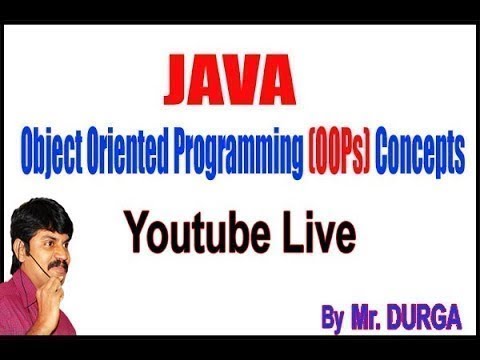 Object Oriented Programming (OOPs) Concepts In Java by Durga sir