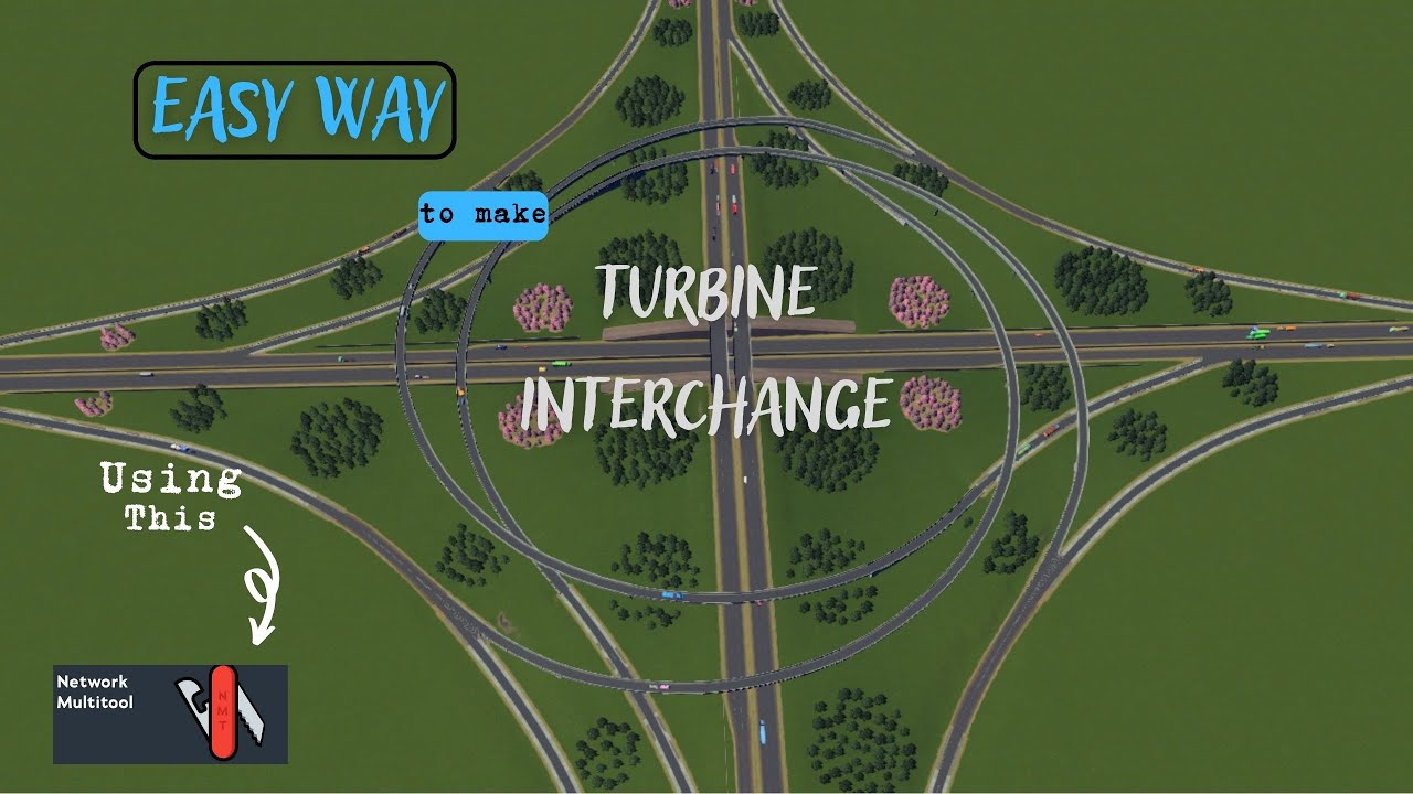 Easy way to build Interchange using Network MultiTool - Cities:skylines