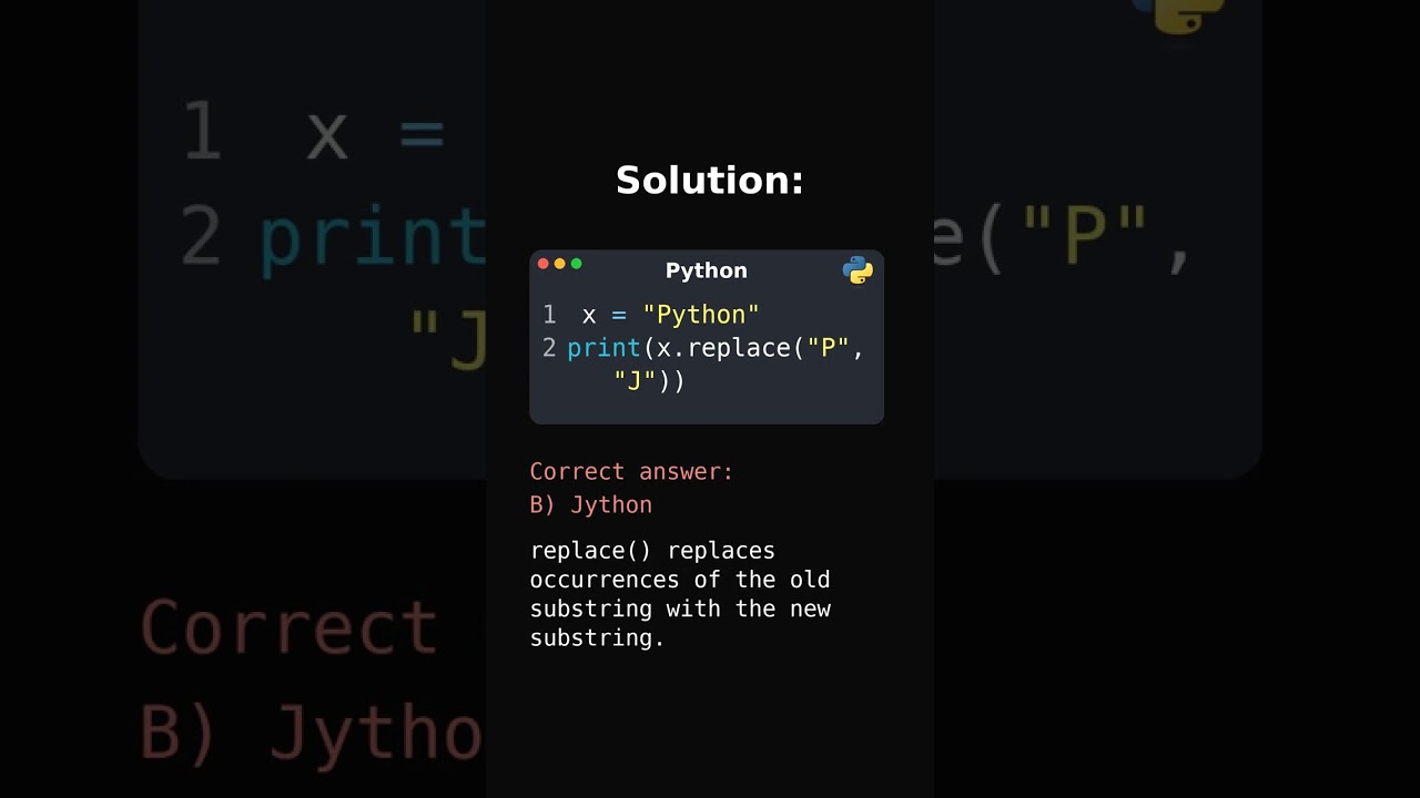 Python string replace challenge solution