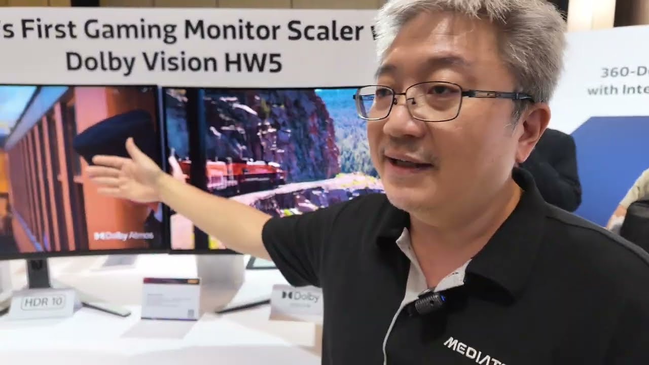 MediaTek WH5 Gaming Monitor Dolby Vision Scalar at Computex 2024 AI Engine, Low Latency