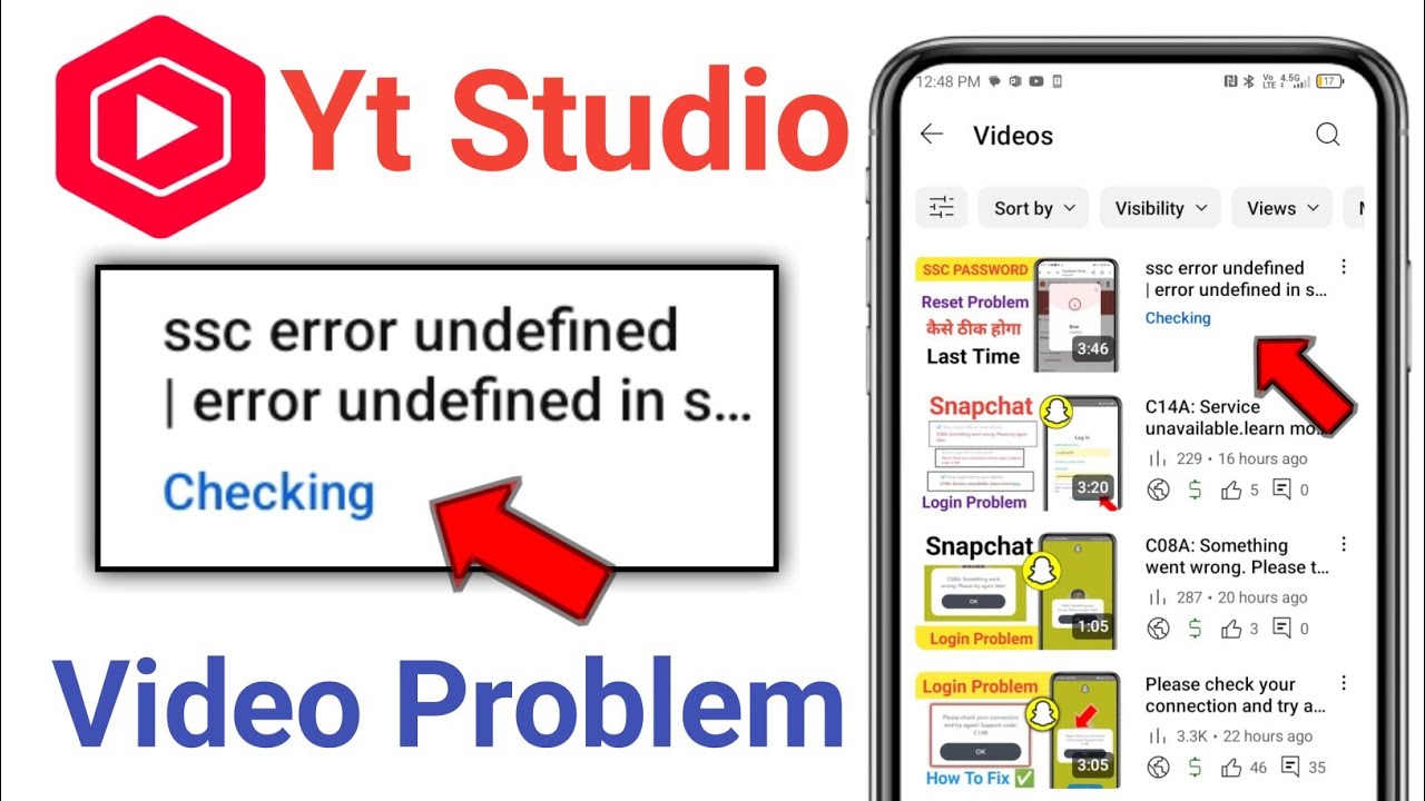 Yt Studio Video Checking Problem | Checking Problem Yt Studio |  YouTube video checking problem