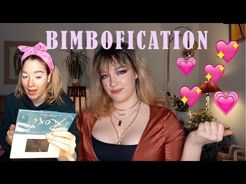 a chaotic and mentally ill bimbofication makeup tutorial