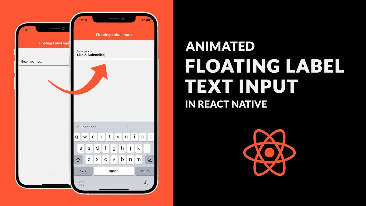 Floating Label TextInput in React Native #reactnative
