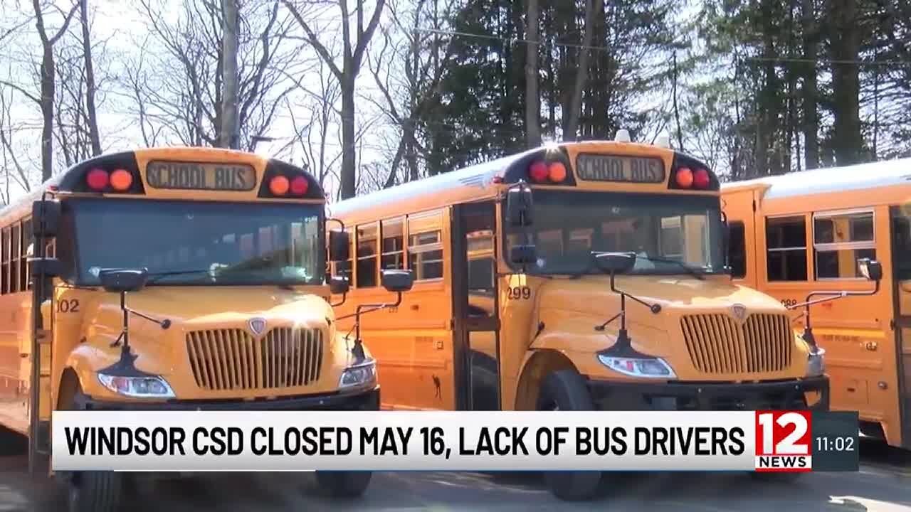 Lack of bus driver availability closes Windsor Central School District for a day