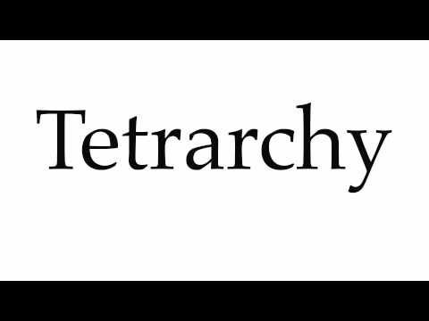 How to Pronounce Tetrarchy