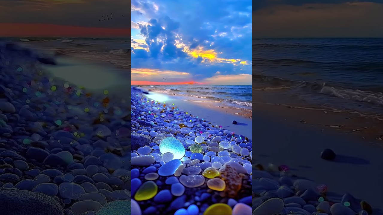 Nature View Cristal beach Beuti of nature 4k View shorts video 📸😍