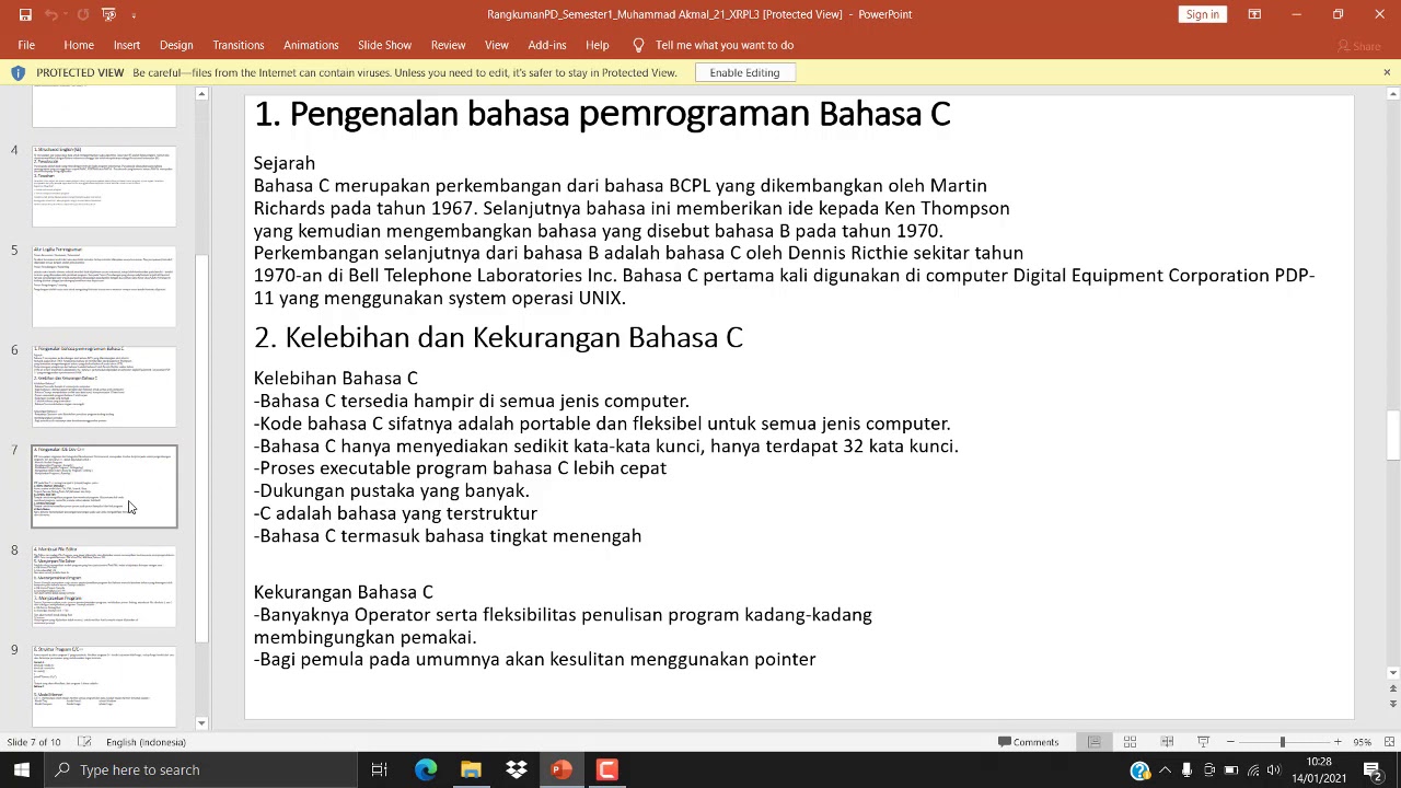 Tugas 1 -Presentasi Video Pemrograman Dasar