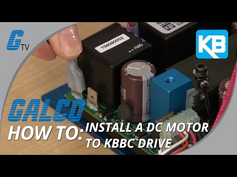 How to Hook Up a 12 or 24 Volt DC Motor to KB Electronics KBBC Drive With a 12 to 24 Volt DC Input