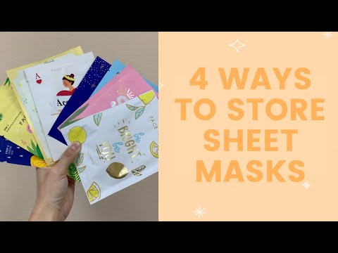 4 Ways to Store Your Sheet Mask | FaceTory