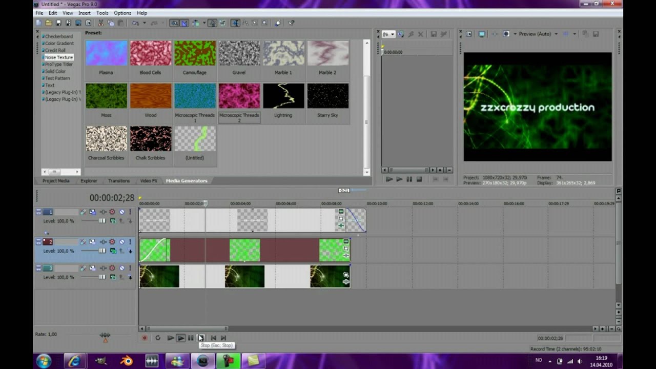 Sony vegas pro 9 tutorial  - simple intro