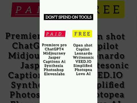 PAId vs FREE AI Tools | Best Free AI tools In 2025 watch till end????⚡
