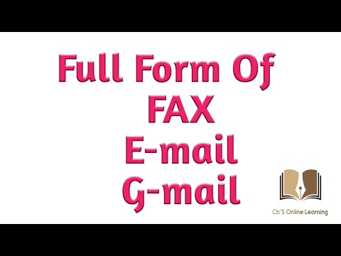 Full Form Of FAX | Email | Gmail | full form | Gk