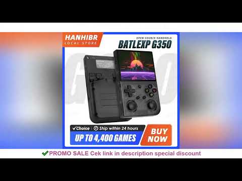 BATLEXP G350 Handheld Game Console 3.5'' IPS Screen Linux System Dual Joystick Vibration Motor Retro