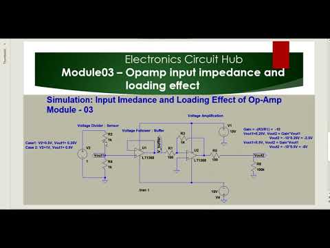 LT Spice- Input Impedance & Op-Amp Loading Effect Simulation (Mod-03) || Sensor interface