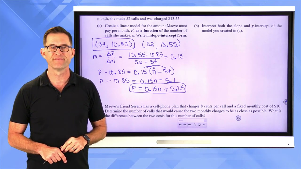 N-Gen Math Algebra II.Unit 3.Lesson 3.Linear Modeling
