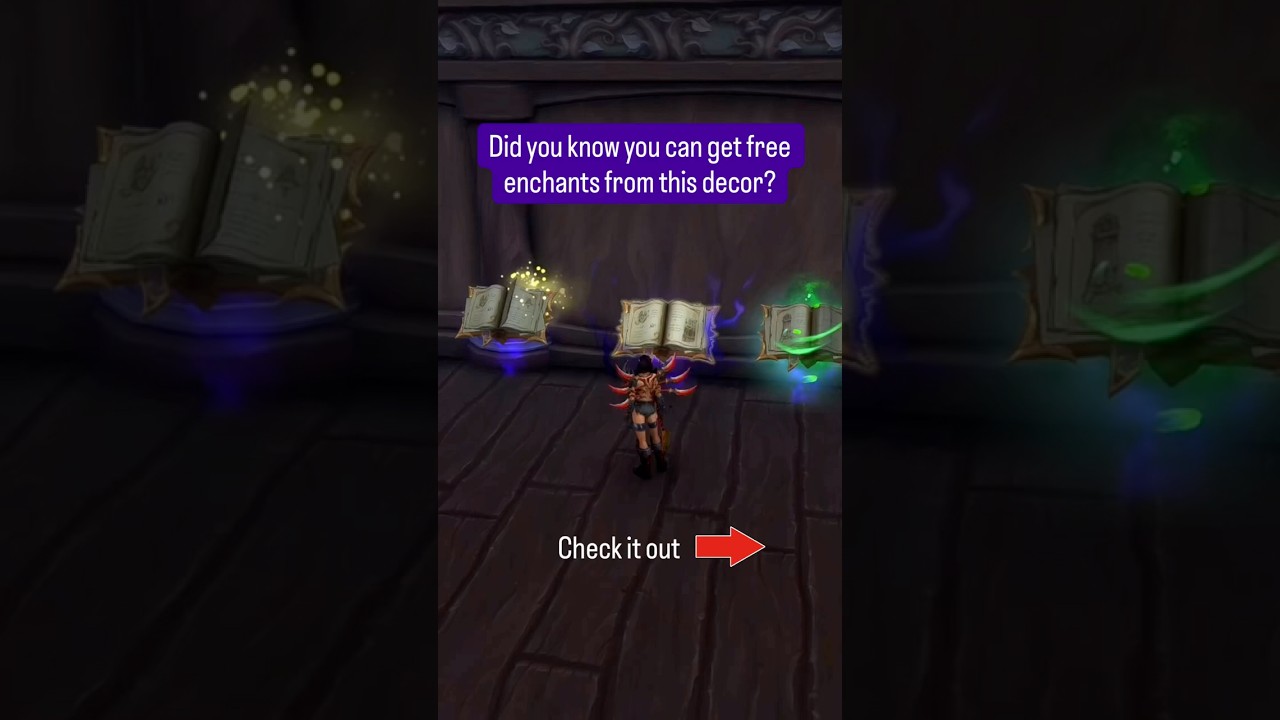 WoW Housing | Free shoulder enchantments from decor