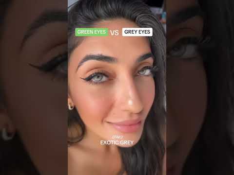 💚Green eyes vs Grey eyes: Which Eye Color do you prefer? Fake eyes vs human eyes