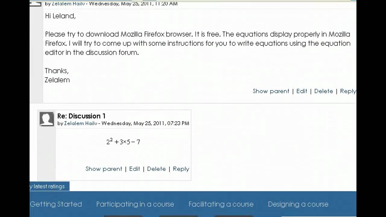 Write Equation in Moodle