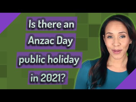 Is there an Anzac Day public holiday in 2021?