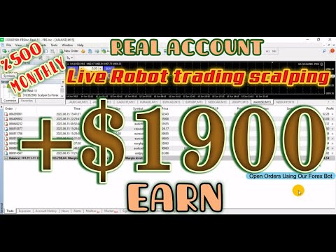 Best Forex Robot 2023 - Live Robot trading scalping +$1900 EARN TODAY