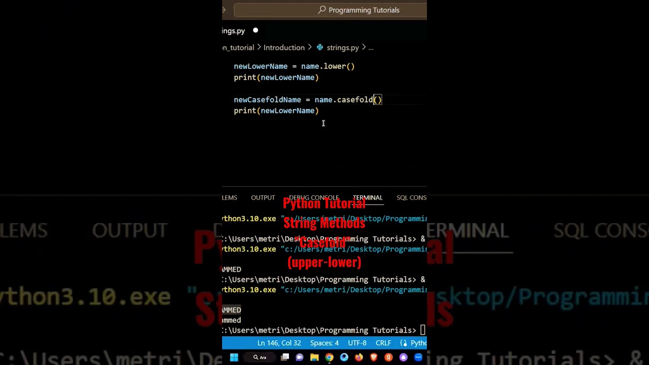 Python Tutorial - String Methods 