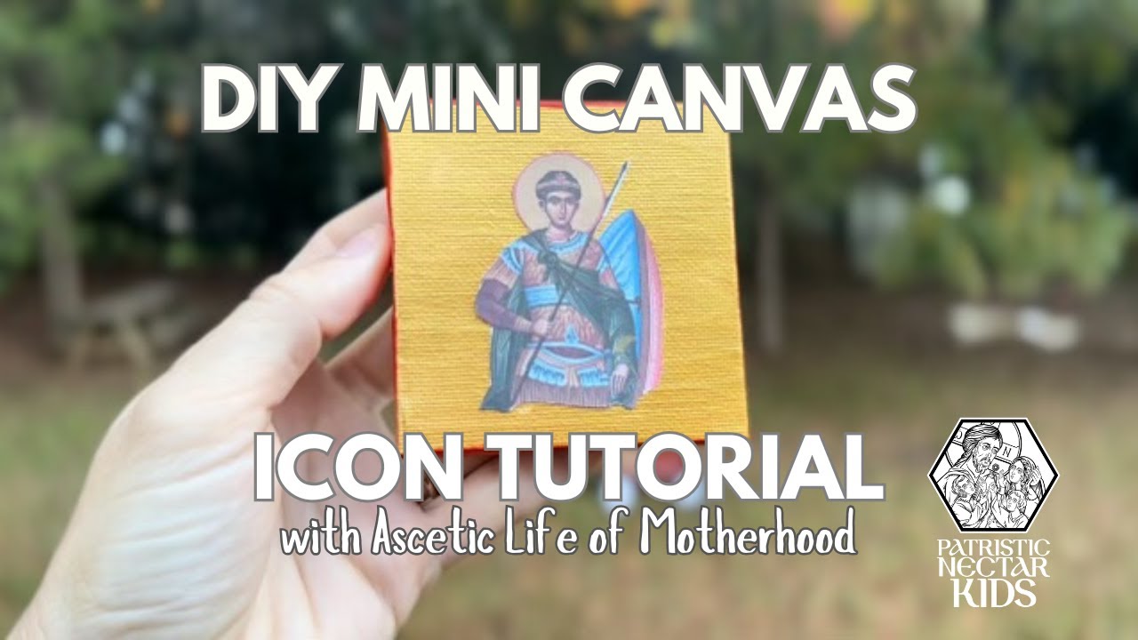 DIY Mini Canvas Icon Tutorial with Ascetic Life of Motherhood and PNP Kids