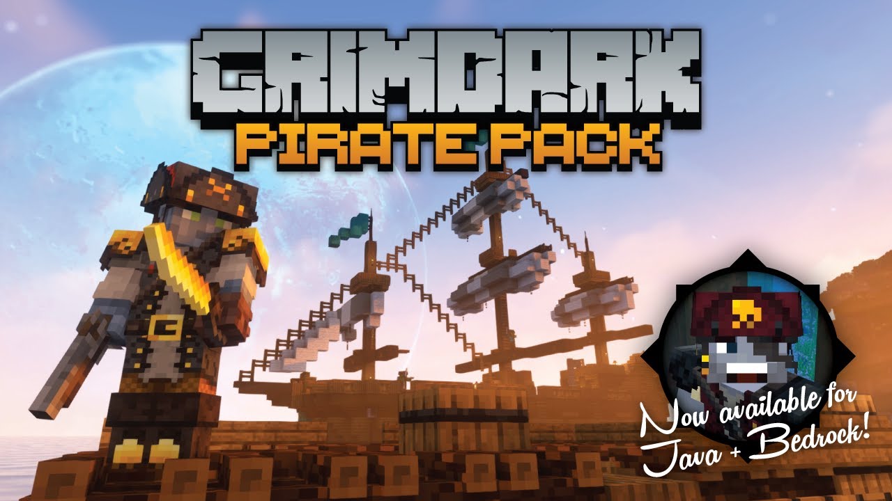 Epic Pirate Combat Resource Pack for Minecraft Java, Bedrock & MCPE (Armor + Tools Showcase)