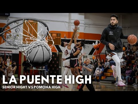 La Puente High School Basketball Senior Night Sergio Lopez