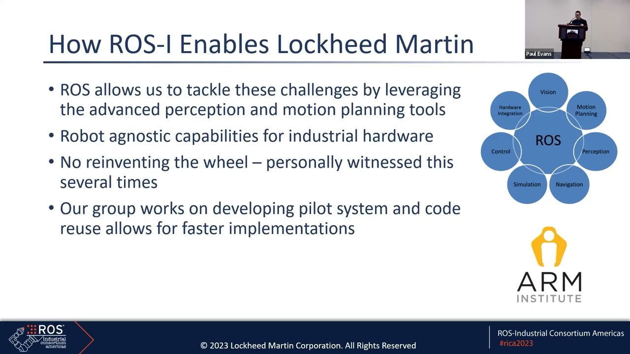 Keynote: Agile Automation for Aerospace Manufacturing - Shane Whitaker, Lockheed Martin