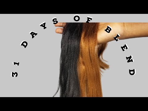BLENDING BRAIDING HAIR COLOR 30 AND COLOR 2 | COLOR 4 AND 30 | 31 DAYS OF BLEND | CUSTOM COLOR BLEND
