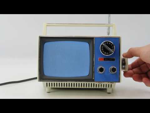Vintage Sony TV-510U Solid State TV Blue @Pinehog