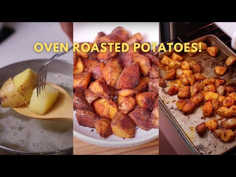 Most Fluffy Oven Roasted potatoes | How to make Oven Roasted Potatoes!