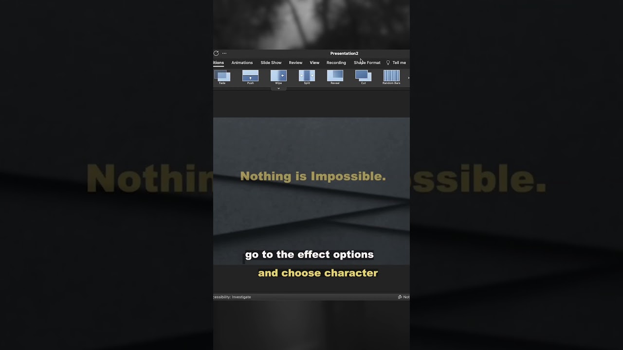 Text animation in PowerPoint.🔥🔥 #animation