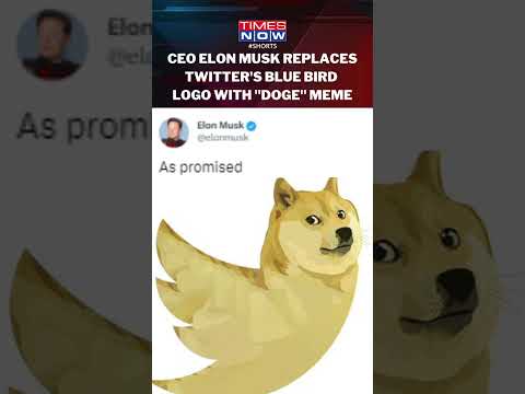 Twitter CEO Elon Musk Replaces Iconic Blue Bird Logo With "Doge" Meme Of Dogecoin Cryptocurrency