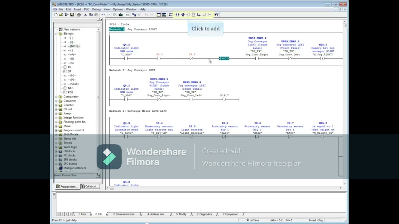 56: Add Boolean Elements to Existing LADDER Code || Step 7 || Simatic Manager Step 7 Tutorial