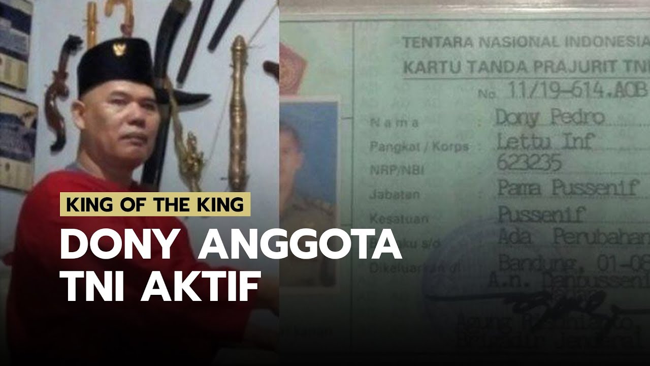 Berpangkat Letnan Satu Infanteri, King of The King Dony Pedro Merupakan ...