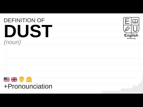 DUST meaning, definition & pronunciation | What is DUST? | How to say DUST