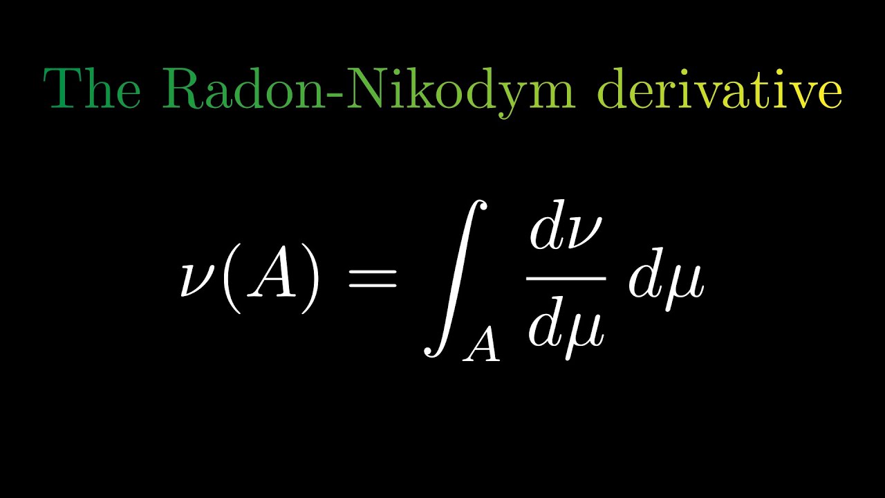 The Radon-Nikodym derivative