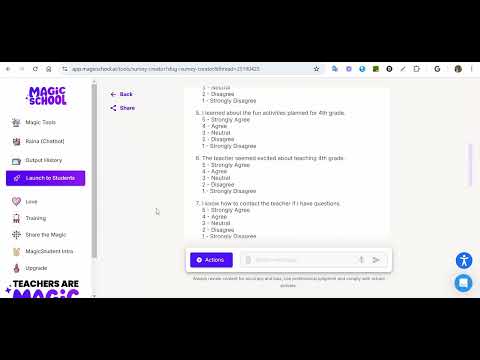 Get the Answers You Need Create Insightful Surveys with MagicSchool ai's Survey Creator