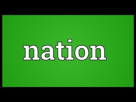 Nation Meaning