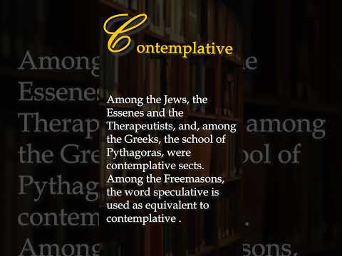 Contemplative - Masonic Dictionary #shorts
