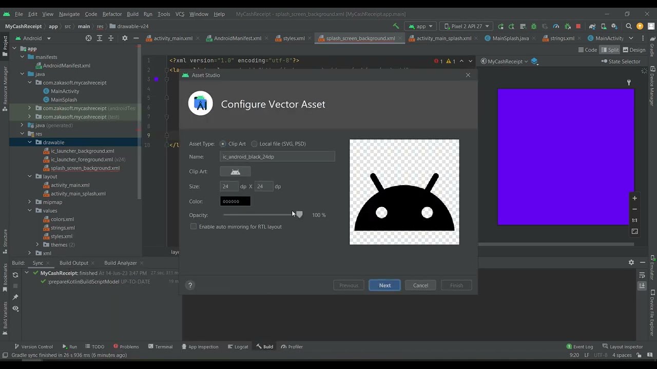 Android Project | Making My Cash Receipt App in Android Studio | 001