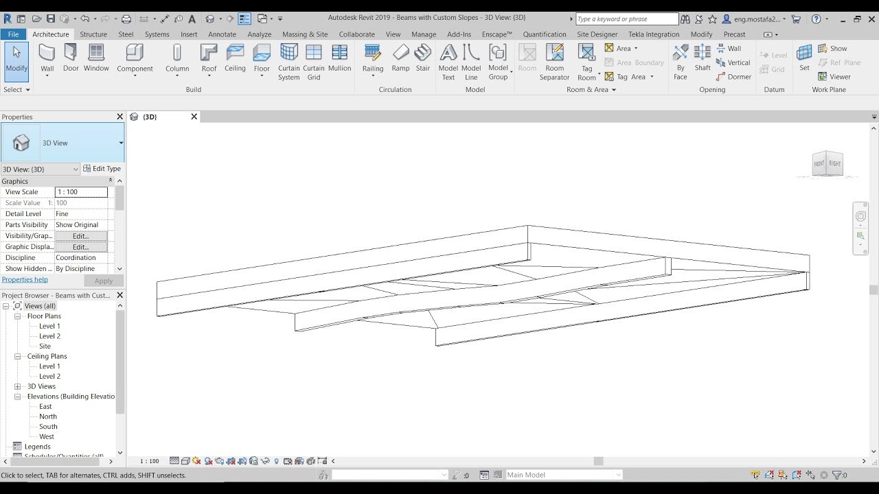 Beams with Custom Slopes