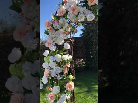 The Peach Tree Flower Arch available for hire
