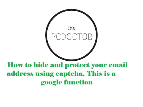 How to hide and protect your email address using captcha