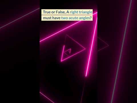 Can a Right Triangle Also Be Obtuse? #trivia #math #medium #shorts
