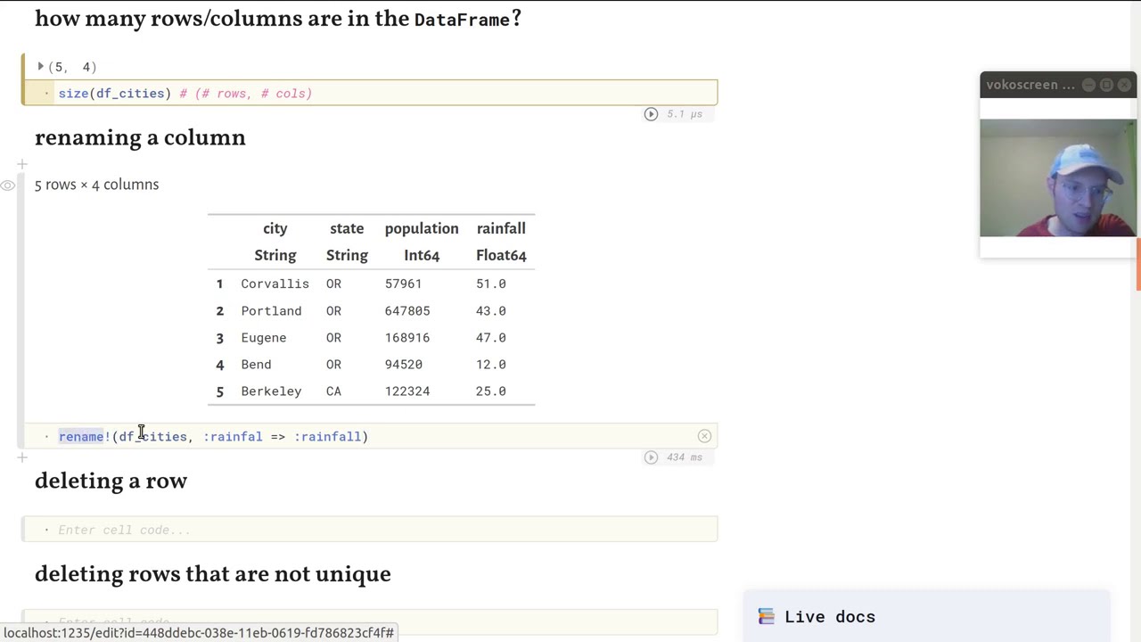 introduction to DataFrames.jl in the Julia programming language